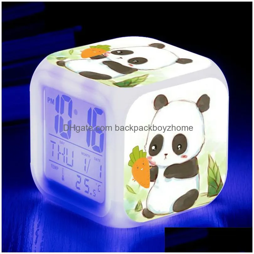 Digital Desk Clocks: Decorative Table Clocks With Panda Design, LED ...