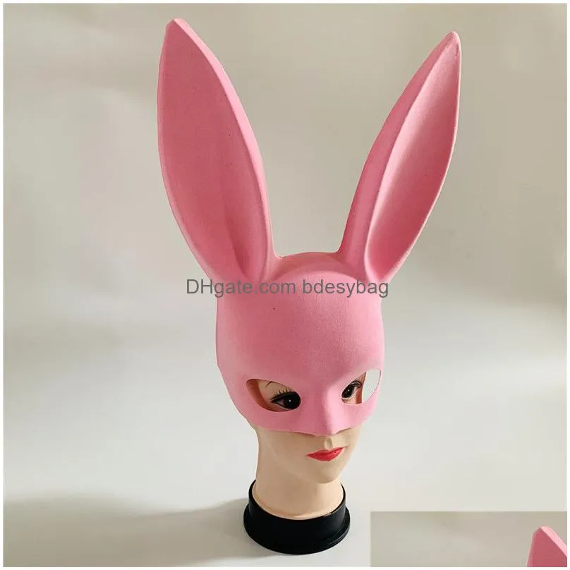 Long Ears Rabbit Mask Rabbit Bunny Costume For Halloween Masquerade ...