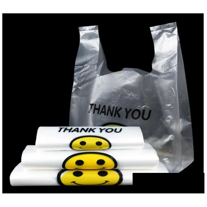 Customizable Waterproof Smiling Face Packing reusable shopping bags ...
