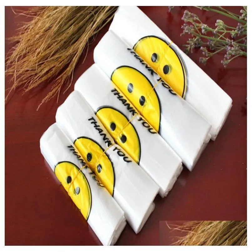 Customizable Waterproof Smiling Face Packing reusable shopping bags ...