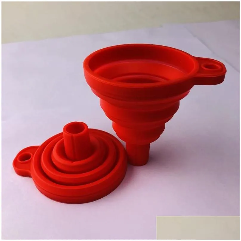 DHgate.com:Foldable Silicone Kitchen Funnel Set | Collapsible & Portable Mini Funnels for Easy ...