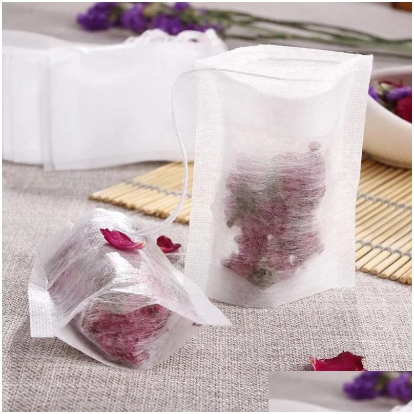 L327G Corn Fiber Disposable Tea Filter Bags Infuser Strainer For Home ...
