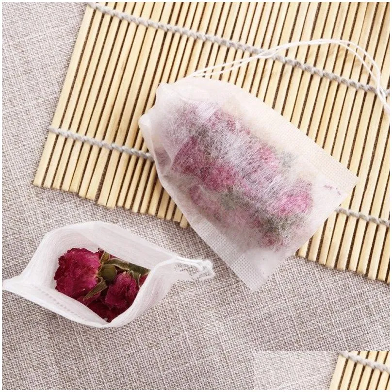 L327G Corn Fiber Disposable Tea Filter Bags Infuser Strainer For Home ...