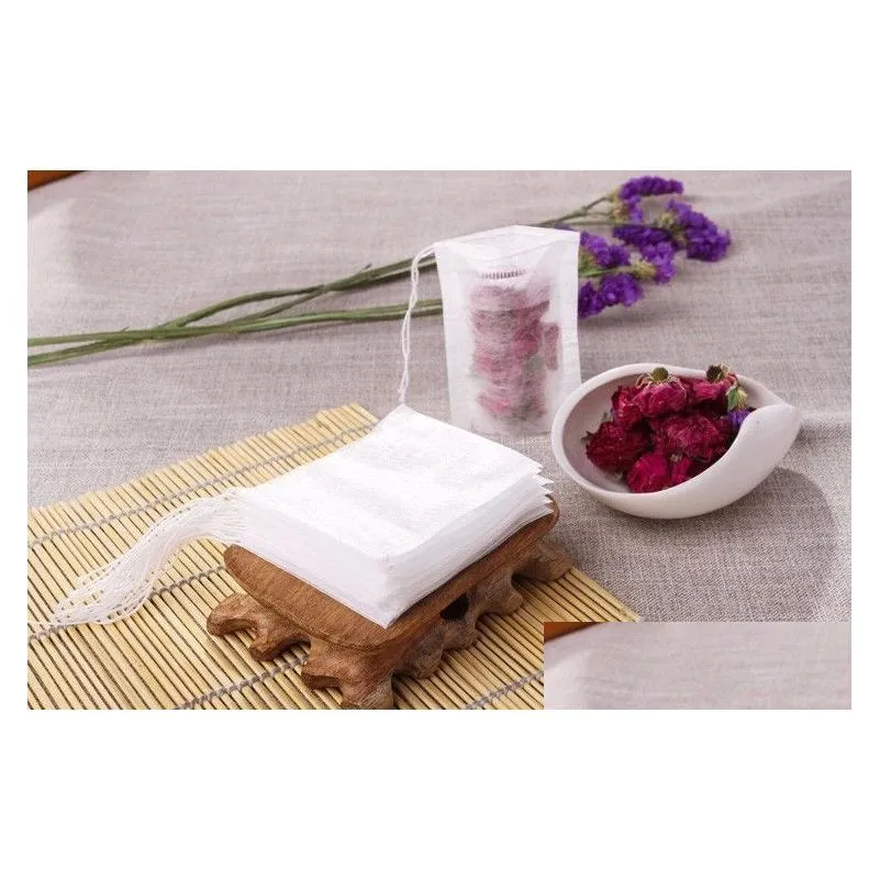 L327G Corn Fiber Disposable Tea Filter Bags Infuser Strainer For Home ...