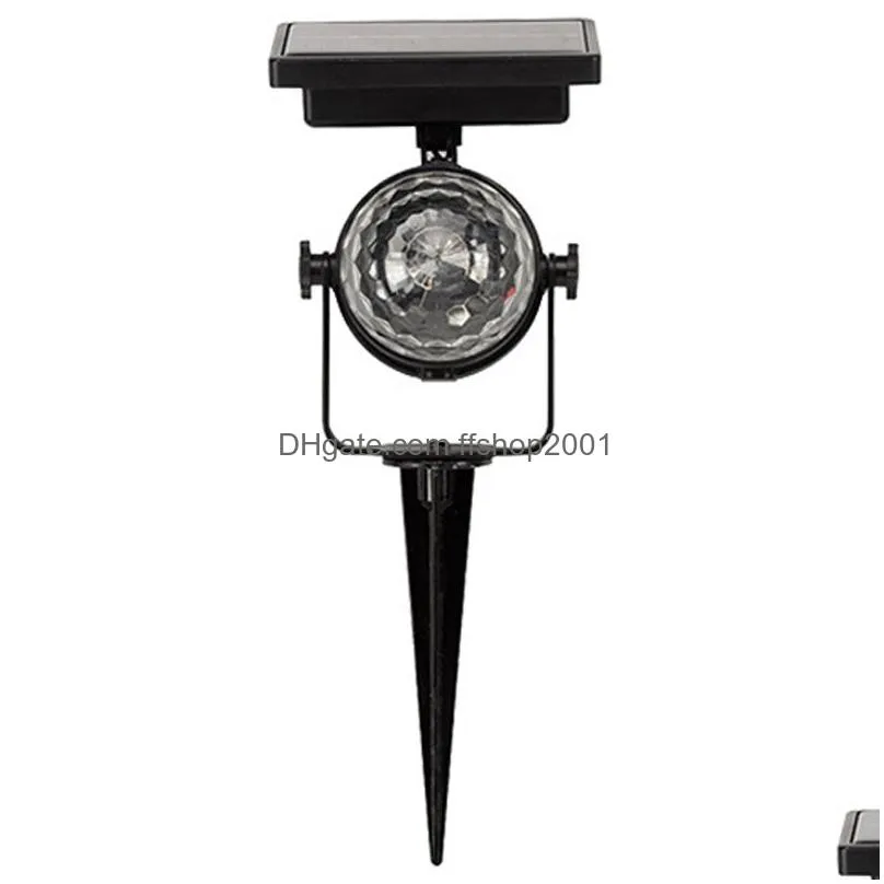 DHgate.com:Colorful Solar Rotating Projection Lamp, Waterproof Outdoor ...