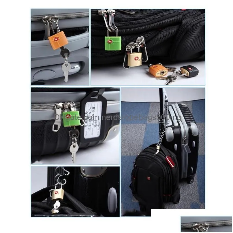 Mini Brass Padlock For Travel, Suitcase, And Home Random Colors Drop ...