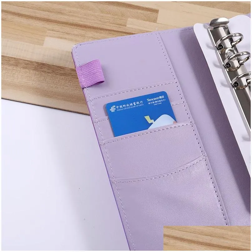 DHgate.com:A5 Holographic Loose Leaf Notebook Binder, PU Leather A6 ...