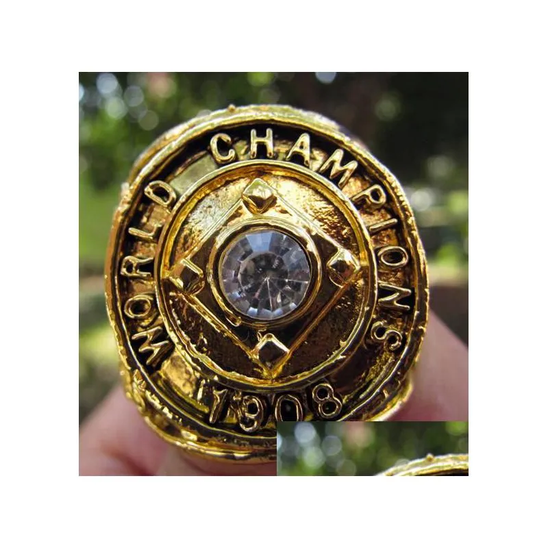 1908 Cubs World Baseball Championship Vintage Gold Cluster Rings ...