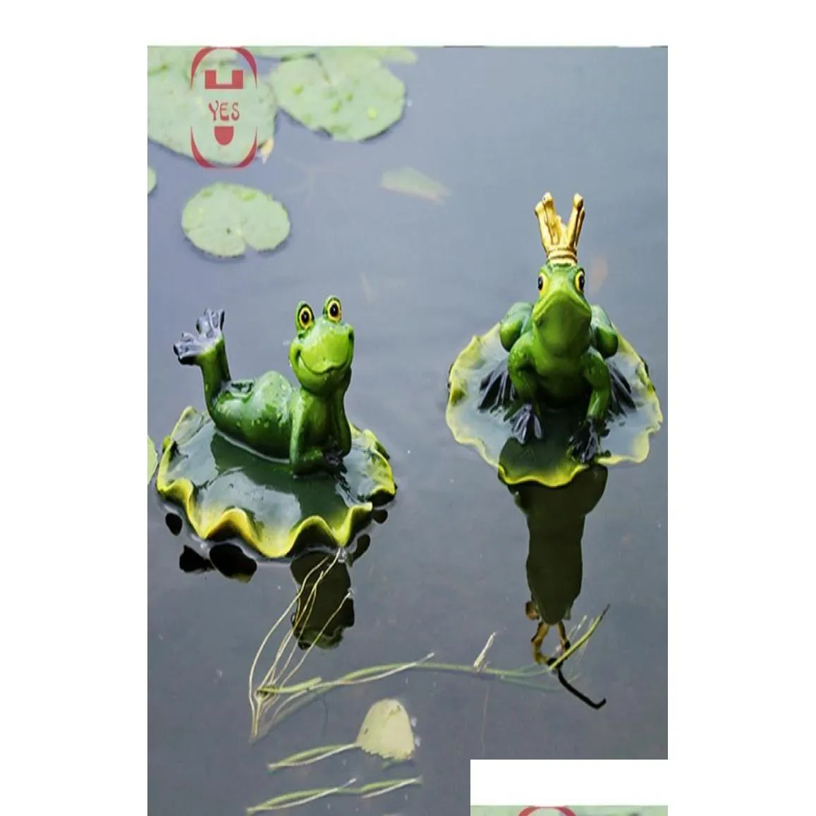 DHgate.com:Creative Resin Floating Frogs Statue: Delightful Frog ...