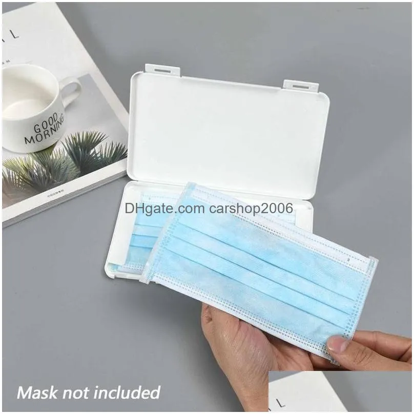 Portable Disposable Disposable Face Mask Container Dustproof Storage ...