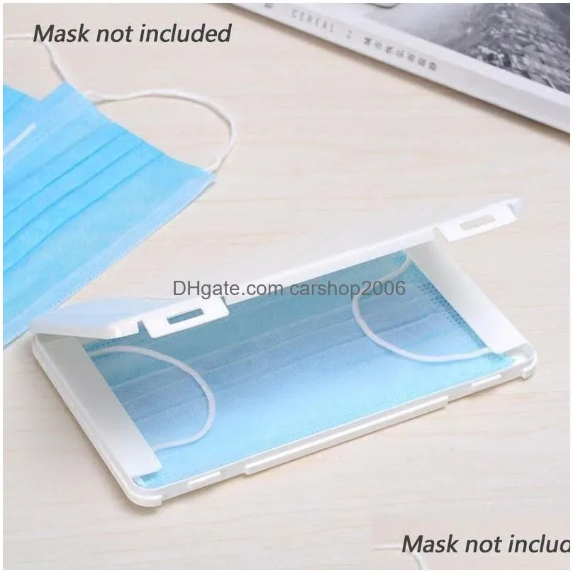 Portable Disposable Disposable Face Mask Container Dustproof Storage ...