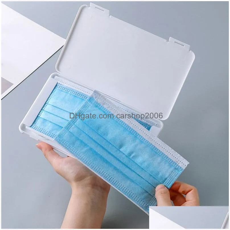 Portable Disposable Disposable Face Mask Container Dustproof Storage ...
