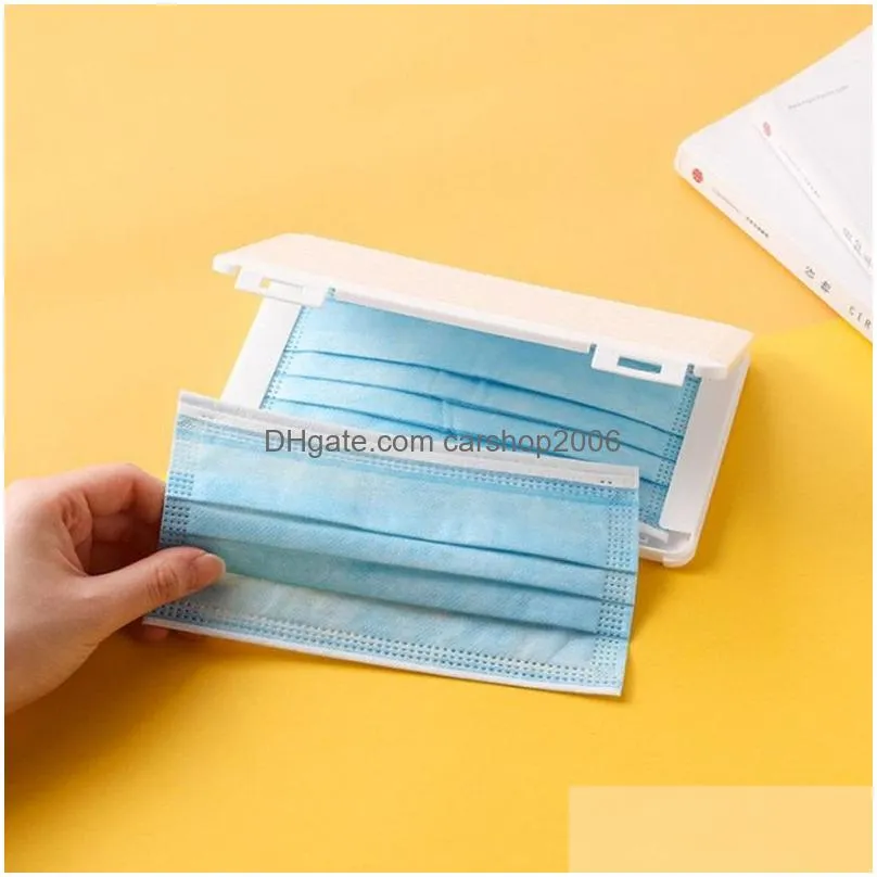 Portable Disposable Disposable Face Mask Container Dustproof Storage ...
