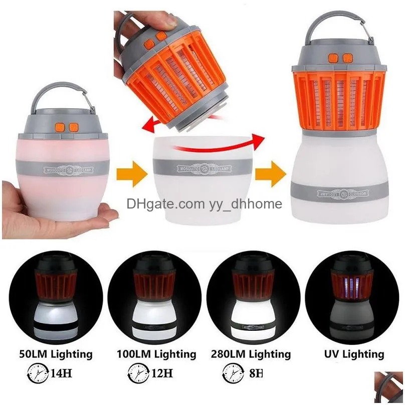DHgate.com:USB Mosquito Killer Lamp, 2-in-1 LED Bug Zapper, Fly Trap ...