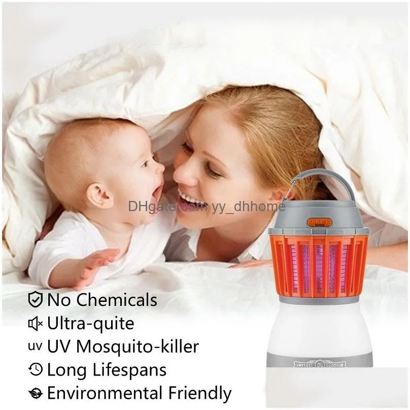 DHgate.com:USB Mosquito Killer Lamp, 2-in-1 LED Bug Zapper, Fly Trap ...