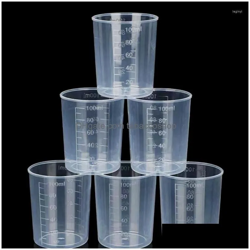 DHgate.com:Lab Supplies 10Pieces 100Ml Plastic Transparent Measuring ...