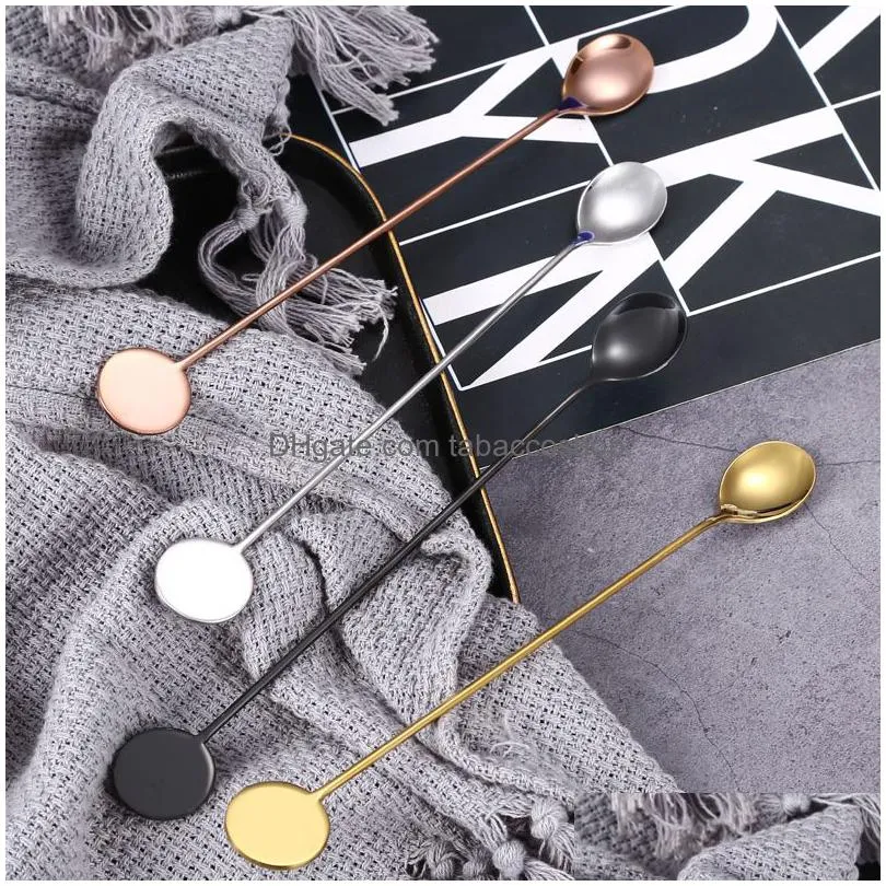 DHgate.com:Stainless Steel Cocktail Spoon, Spiral Pattern Teadrop ...