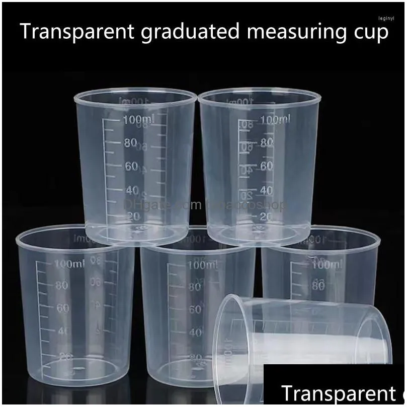 DHgate.com:Lab Supplies 10Pieces 100Ml Plastic Transparent Measuring ...