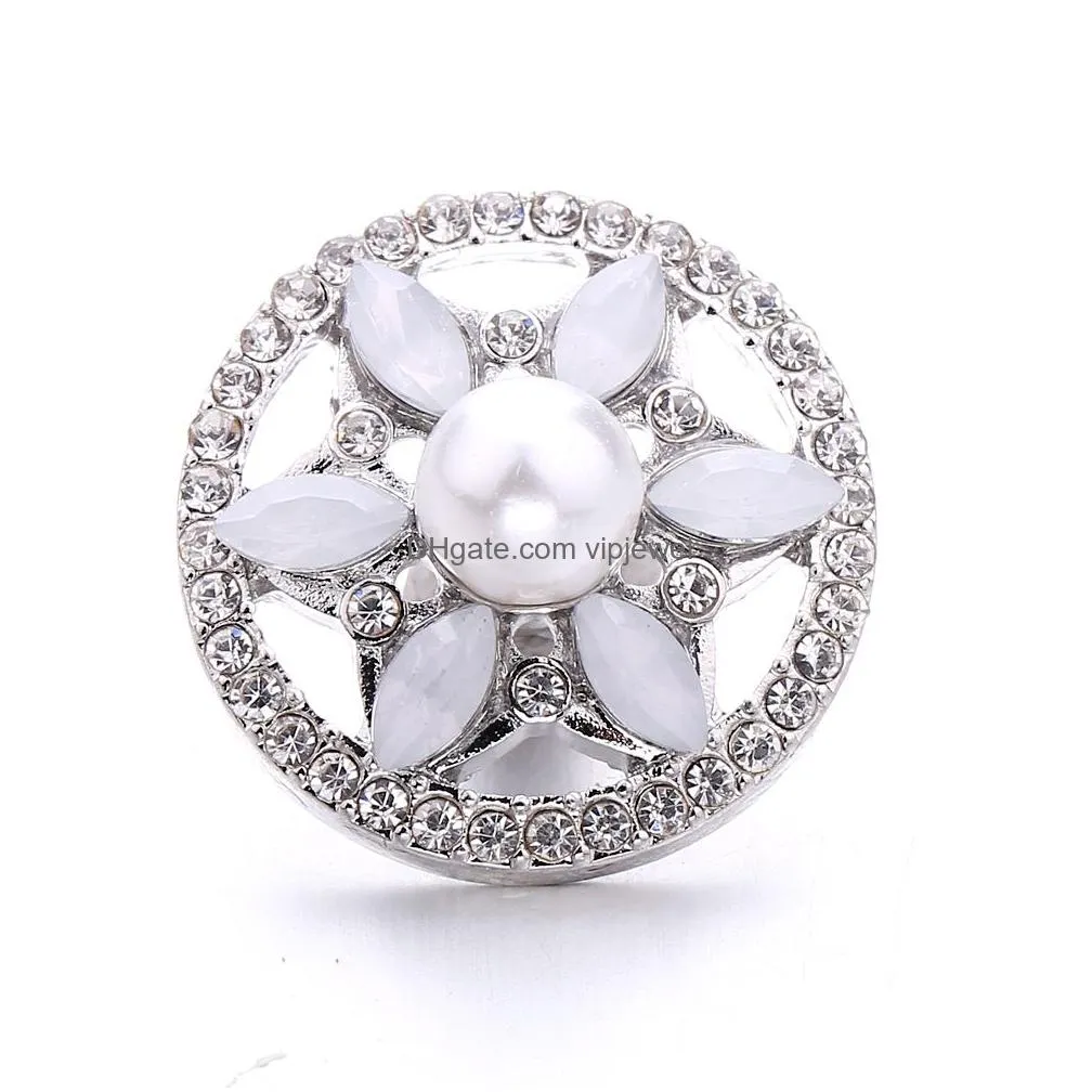 DHgate.com:Flower Shape Crystal Snap Buttons Rhinestone Jewelry ...
