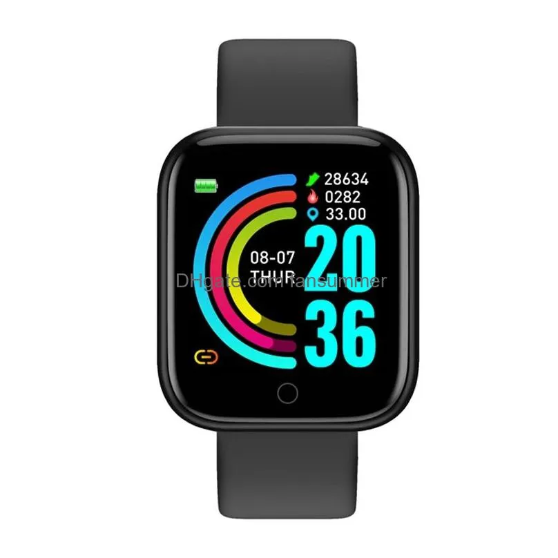 Y68 Smart Watch, Colorful Fitness Tracker With Step Counting, Sports ...