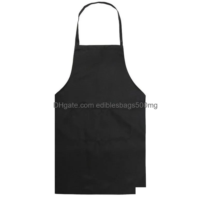 DHgate.com:Solid Color Kitchen Apron for Cooking, Baking, DIY ...