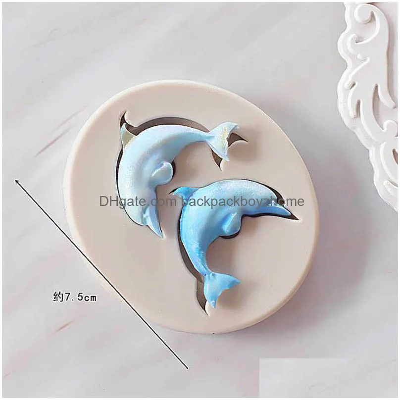 DHgate.com:Baking Moulds New Fish Sea Dolphin Cake Mold Seahorse Shell ...