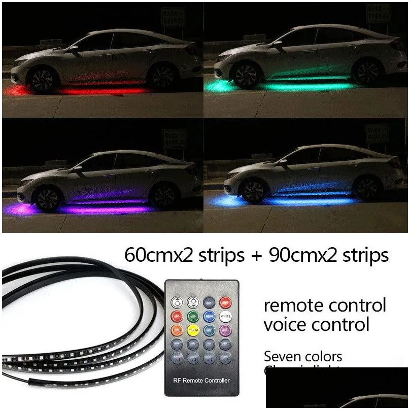 Waterproof LED Ambient Addressable Rgb Led Strip For Car Chassis Set Of ...