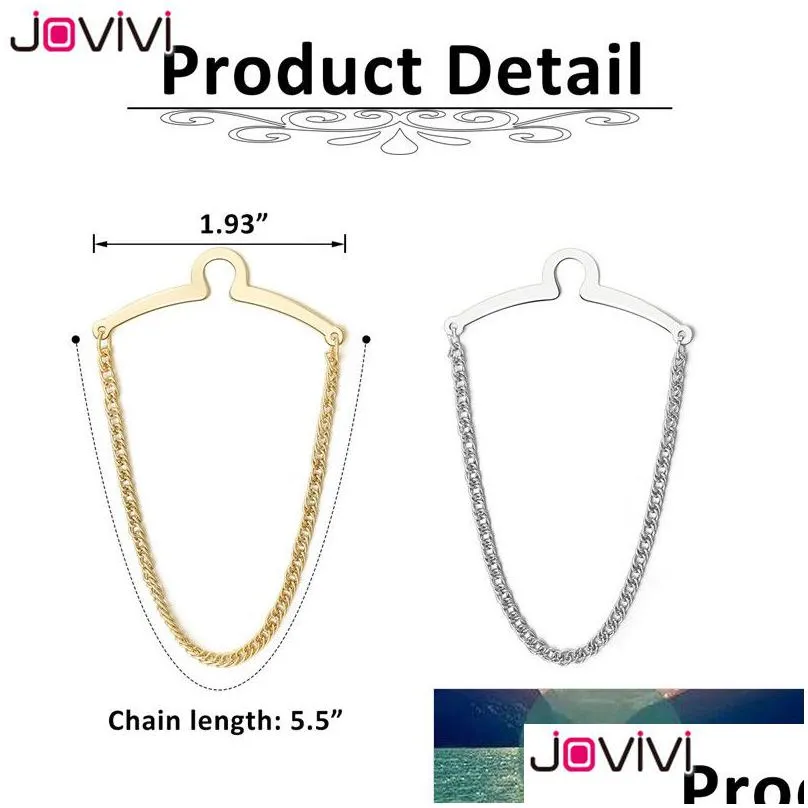 DHgate.com:Classic Chain Tie Clips for Men, Stainless Steel Necktie ...