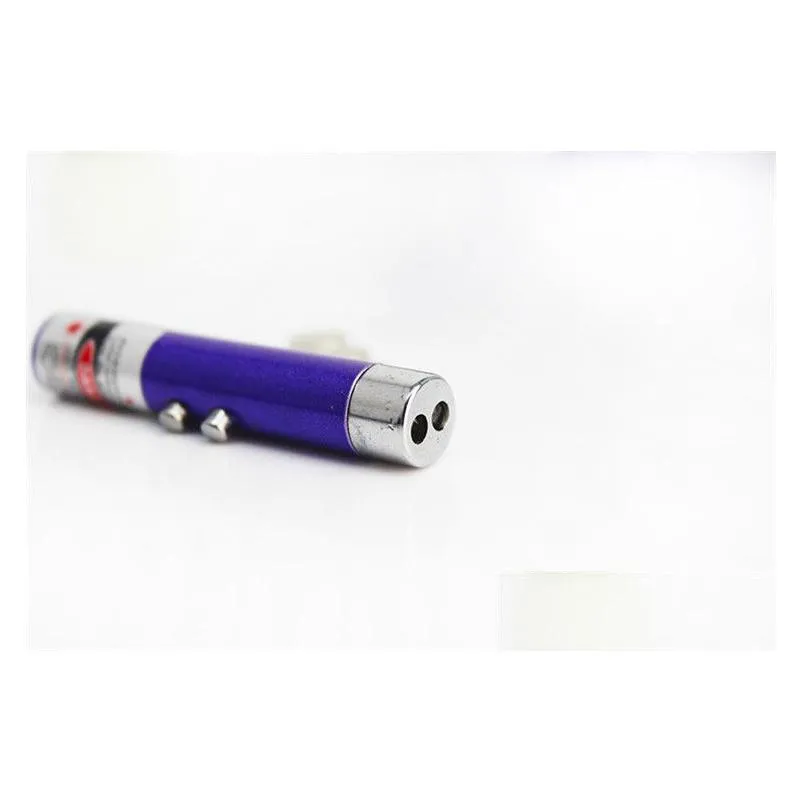 Portable Red Laser Pointer Lightsaber Keychain With White LED Light ...