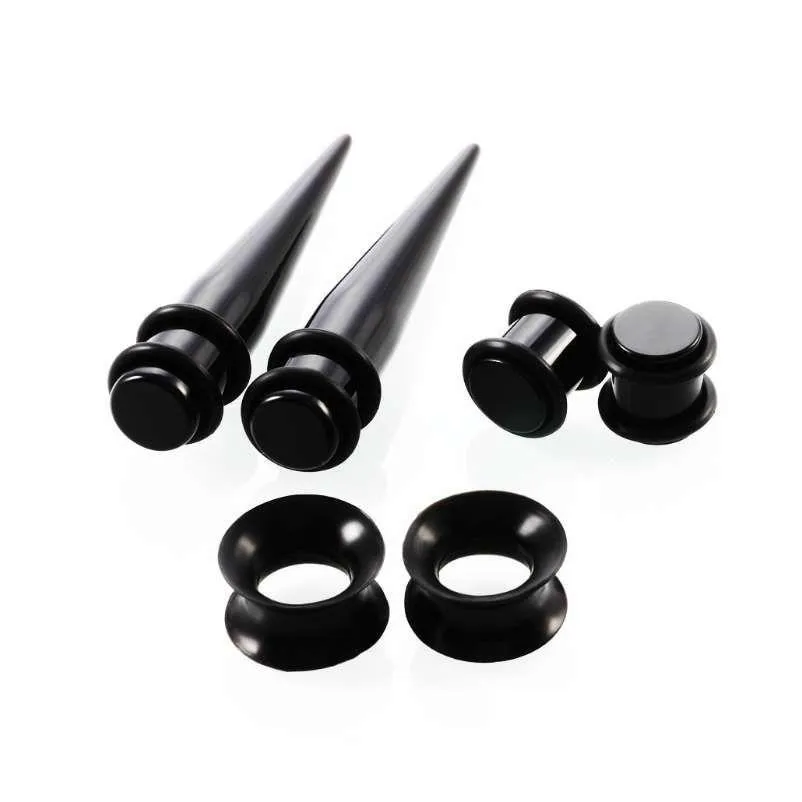 DHgate.com:50 Pcs Hollow Steel Ear Tunnels Plugs, Dangle Earlets Gauges ...