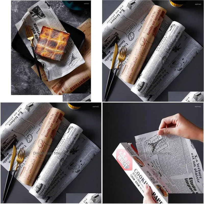 DHgate.com:8M 30cm Greaseproof Paper Food Grade Baking Wrappers for BBQ ...