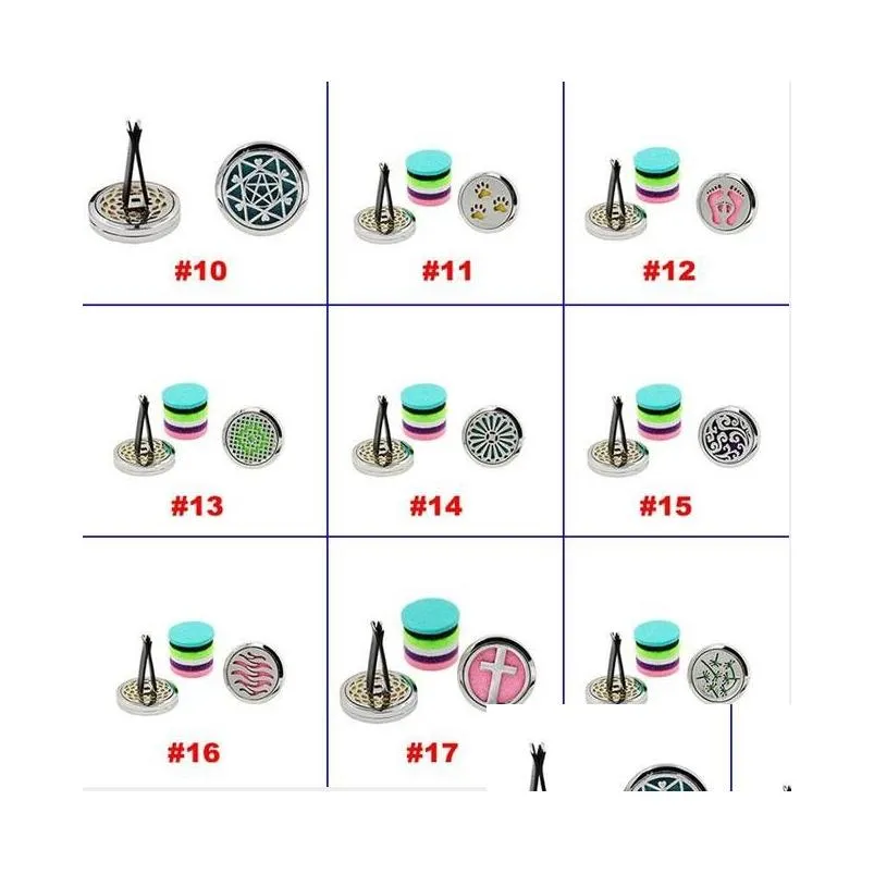 DHgate.com:30mm Stainless Steel Car Clip-on Essential Oil Diffuser for ...