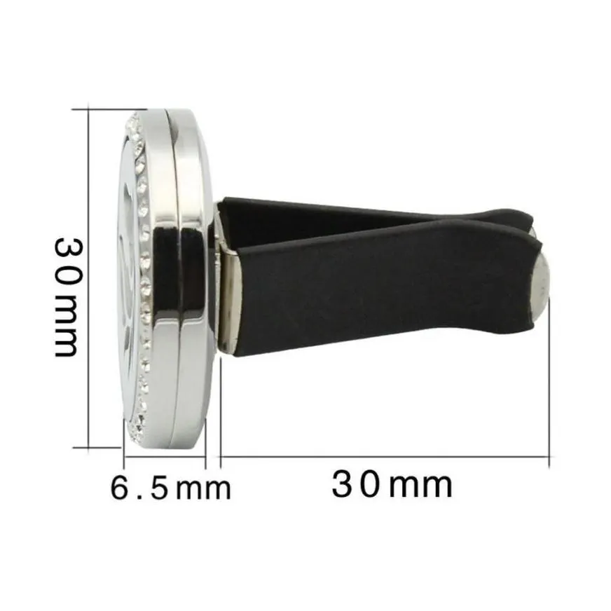 DHgate.com:30mm Stainless Steel Car Clip-on Essential Oil Diffuser for ...