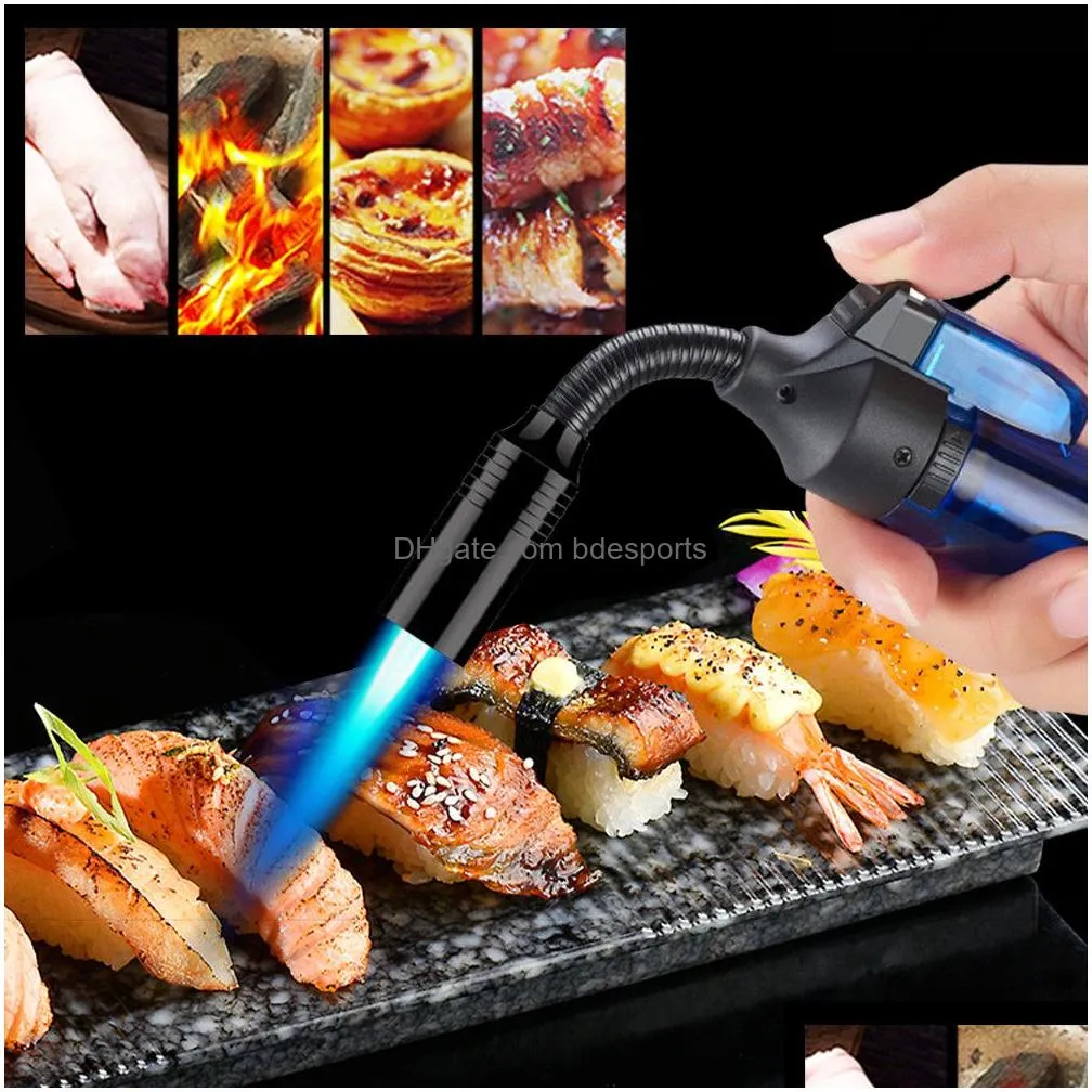 Refillable Torch Lighter 360° Rotation: Jet Flame Butane Lighter ...