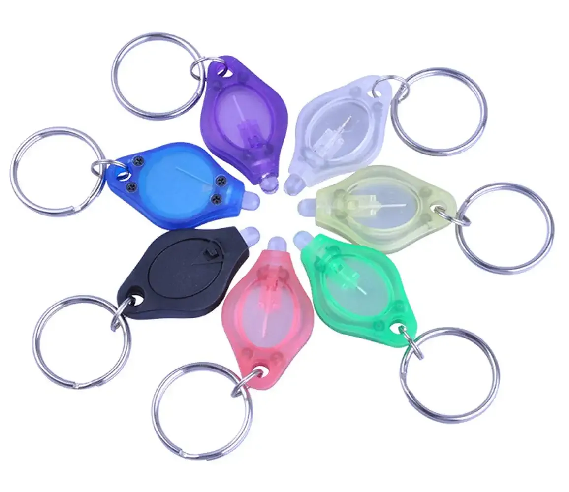 DHgate.com:7 Pack Mini LED Keychain Flashlight with Ring Light and ...