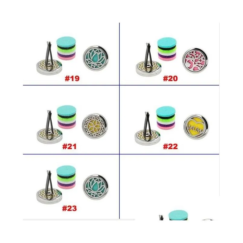 DHgate.com:30mm Stainless Steel Car Clip-on Essential Oil Diffuser for ...