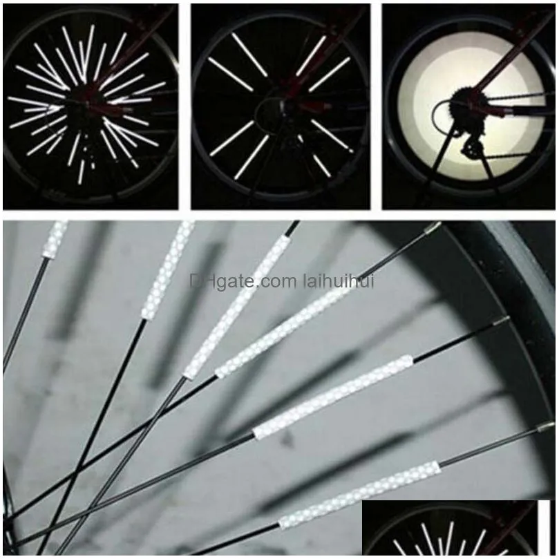 DHgate.com:Bicycle Reflective Spoke Nuts: 12-Pack Colorful Safety ...