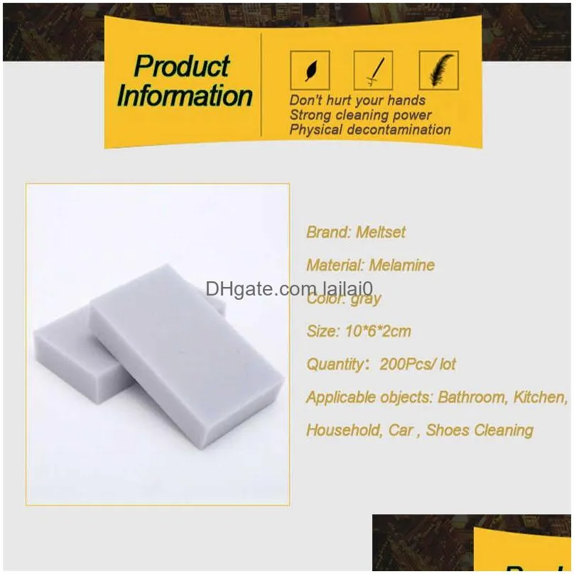 DHgate.com:Sponges Scouring Pads 100Pcs/Lot Melamine Sponge Gray White ...