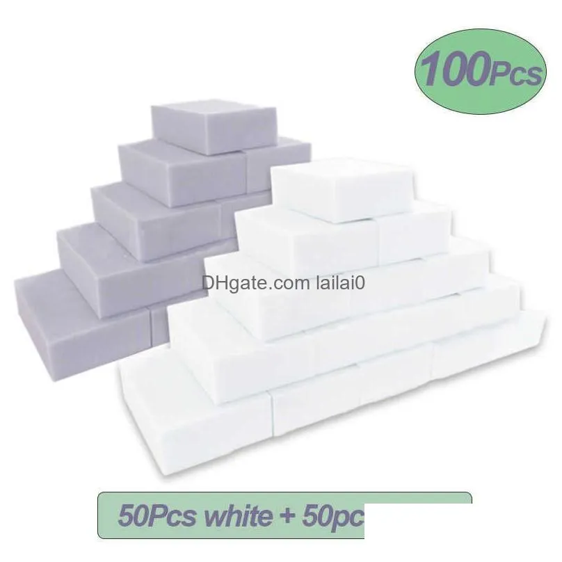 DHgate.com:Sponges Scouring Pads 100Pcs/Lot Melamine Sponge Gray White ...