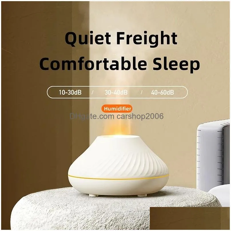 DHgate.com:Flame Effect Humidifier with 7 Color LED Lights | Electric ...