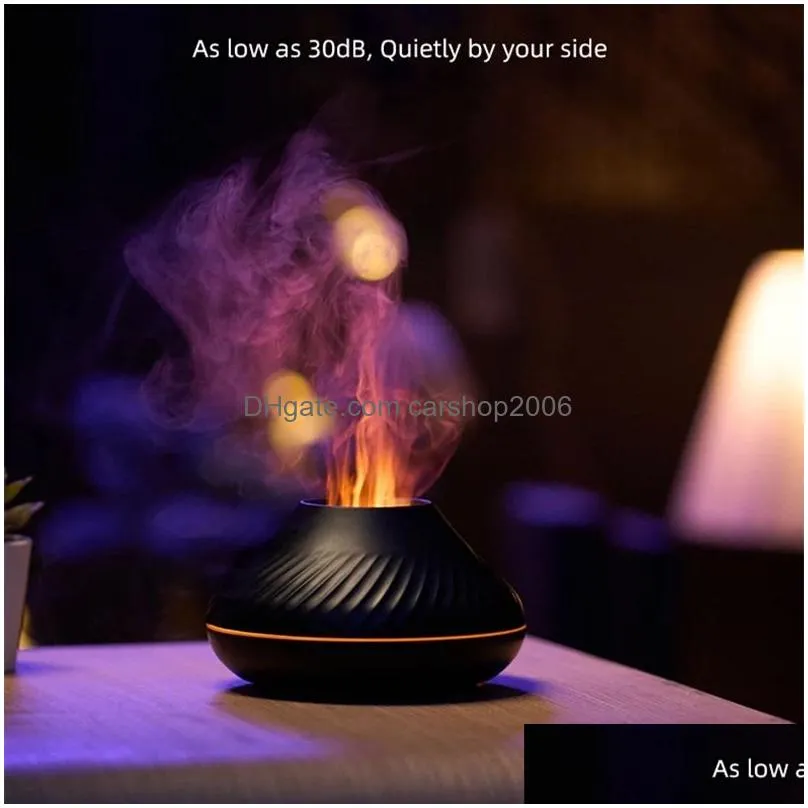 DHgate.com:Flame Effect Humidifier with 7 Color LED Lights | Electric ...