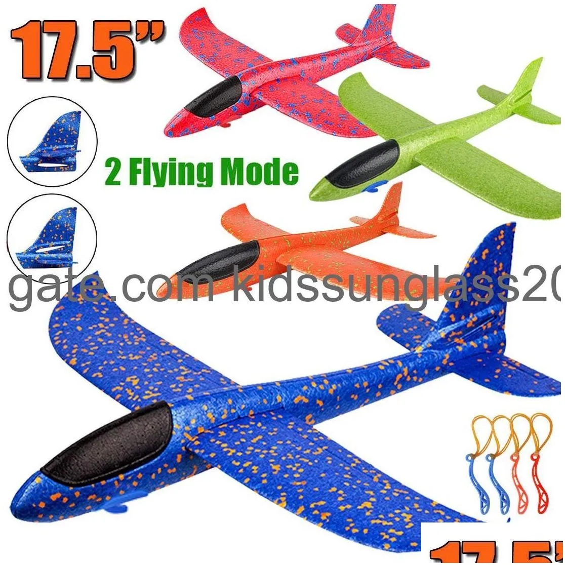 Large 17.5 Light Up Flying Toys Airplane Upgrade With 2 Flight Modes ...