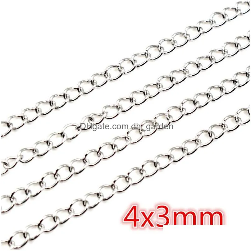 DHgate.com:5 Meters Stainless Steel Necklace Chain for DIY Jewelry ...