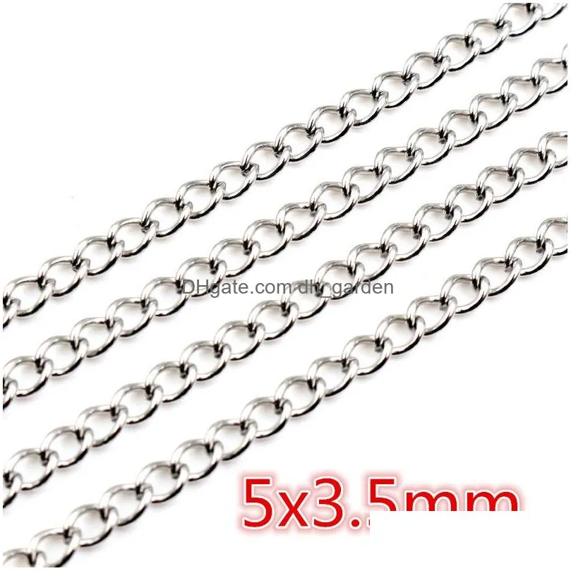 DHgate.com:5 Meters Stainless Steel Necklace Chain for DIY Jewelry ...