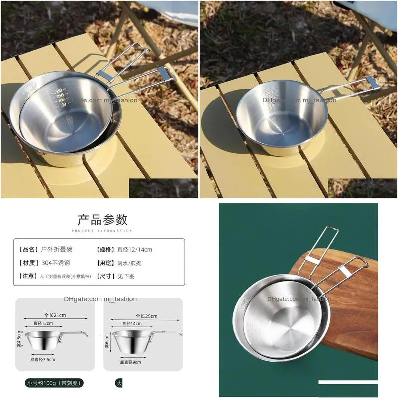 DHgate.com:Camp Kitchen Camp Kitchen Folding Snow Bowl With Scale Food ...