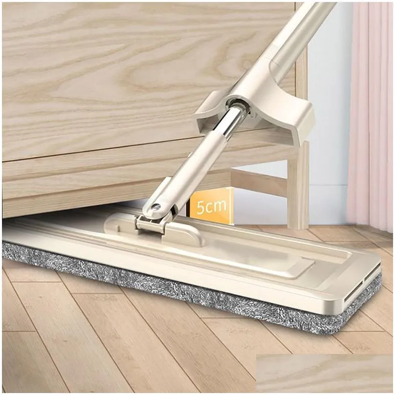 Magic Self Cleaning Squeeze Vacuum Mop Microfiber Spin And Go Flat For ...
