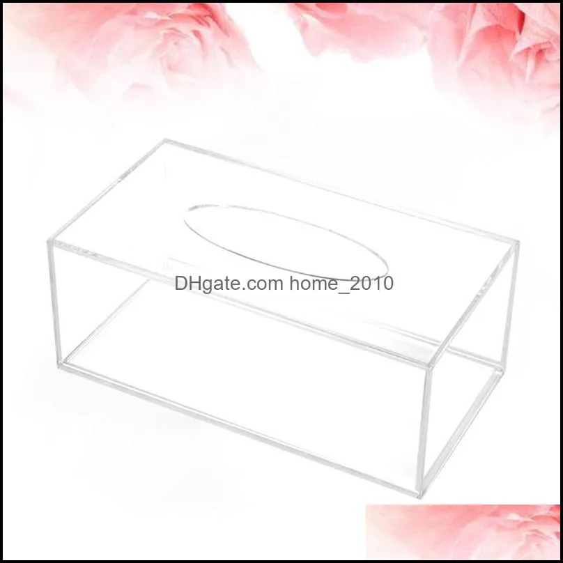 Clear Acrylic Tissue Box Holder | Minimalist Napkin Organizer For Home ...