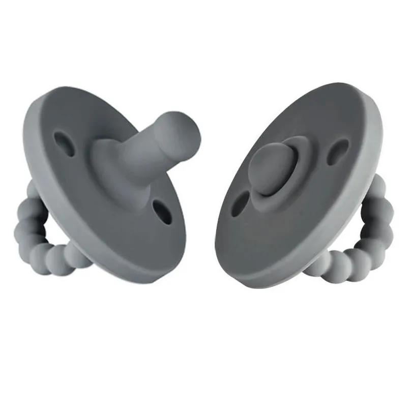 Pacifiers# Scalable Pacifiers Sile Newborn Appease Soother Solid Color ...