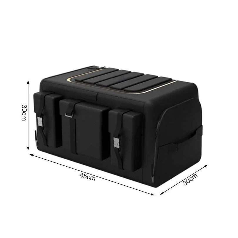 Collapsible Trunk Suitcase Storage For Cars And Trucks Portable Black ...