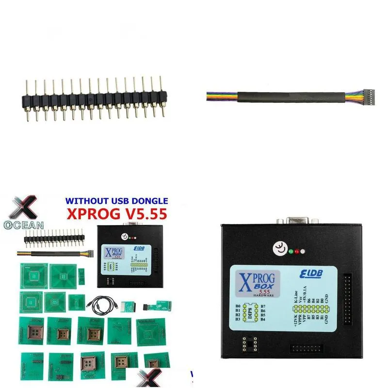 Car Code Reader Scanner Tool Xprog V5.55M ECU Programmer Kit For CAS4 ...
